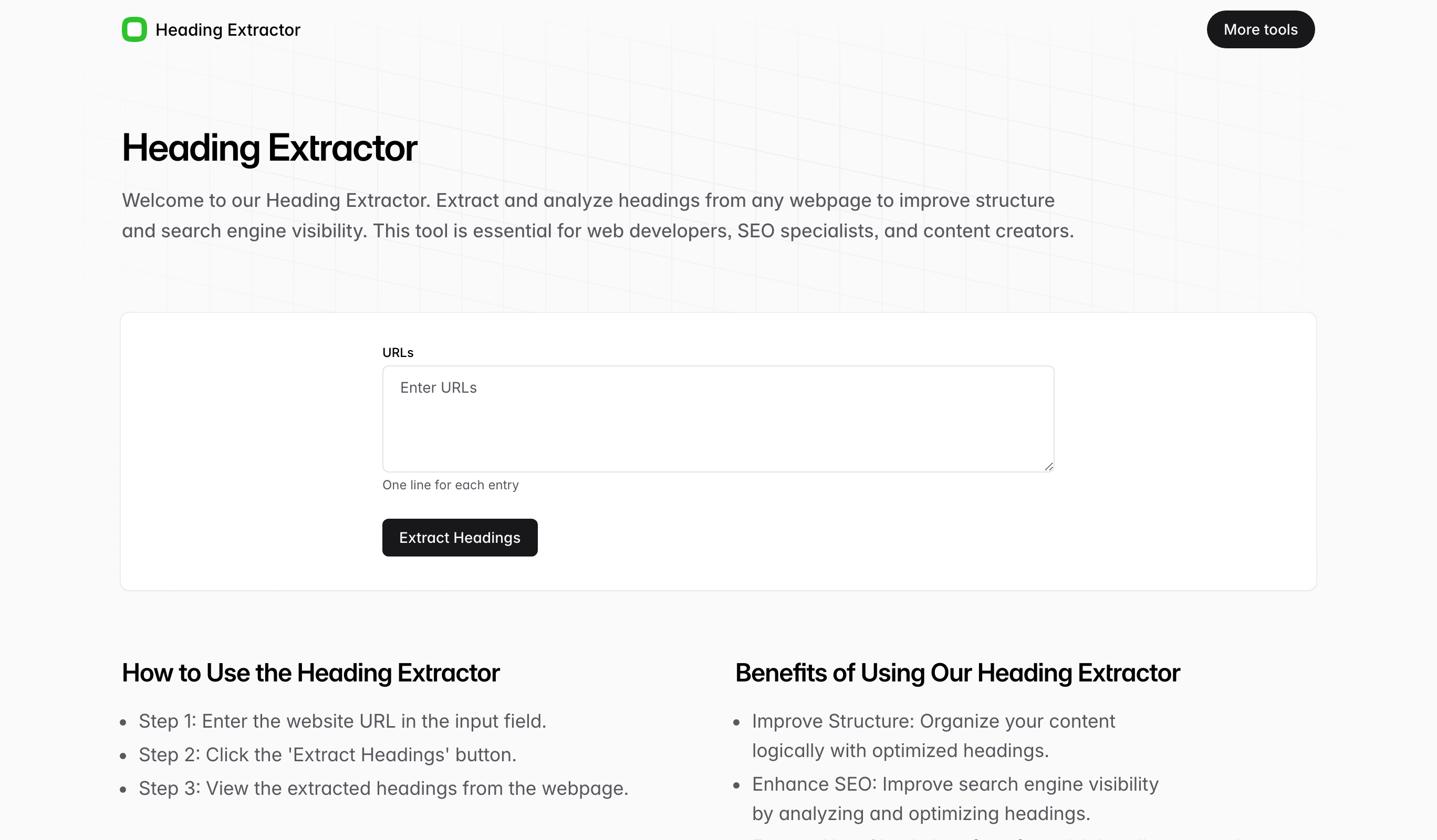 Heading Extractor – Extract and Analyze Webpage Headings